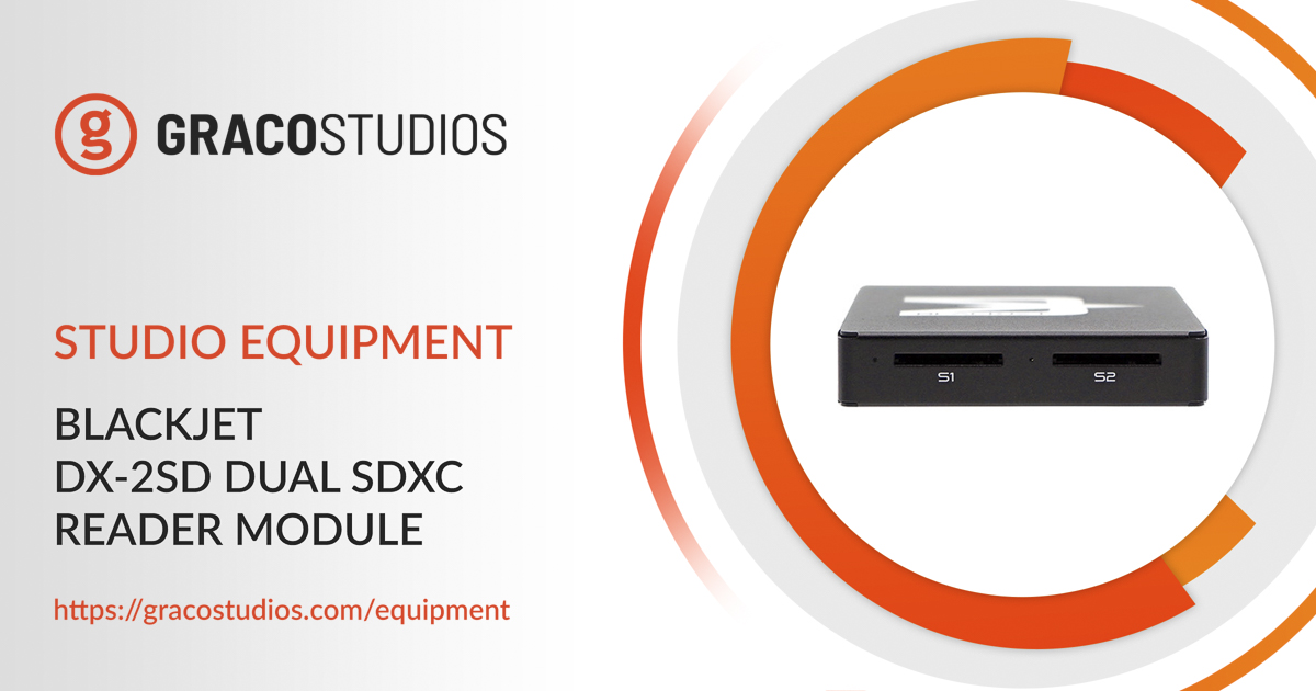 Blackjet DX-2SD DUAL SDXC Reader Module | Graco Studios