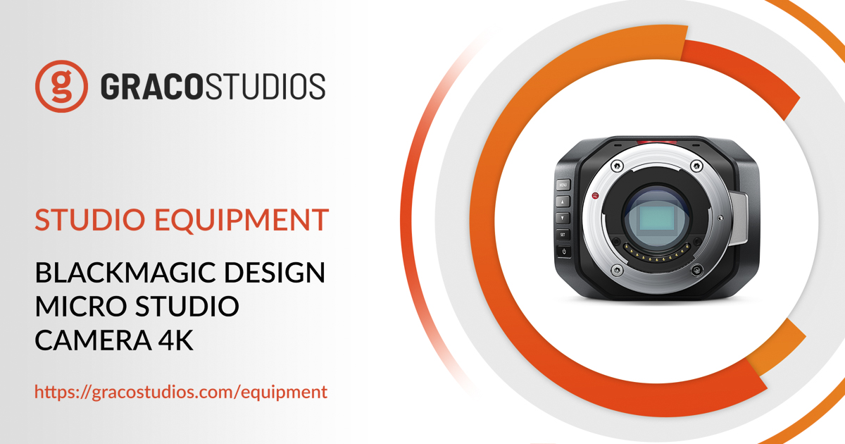 Blackmagic Design Micro Studio Camera 4K | Graco Studios