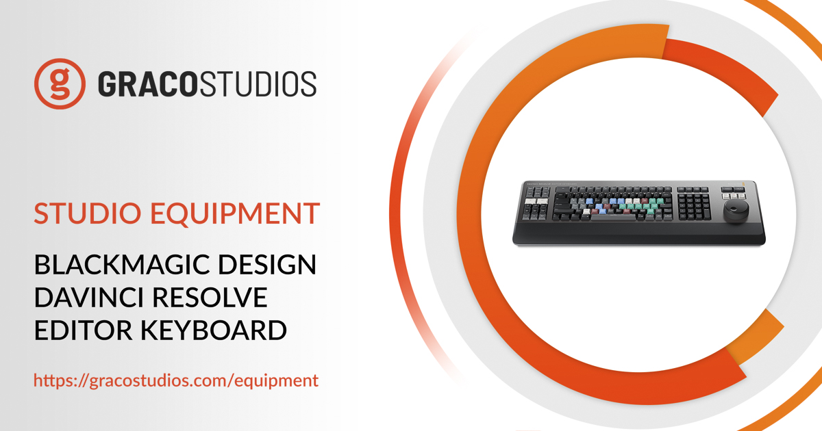Blackmagic Design DaVinci Resolve Editor Keyboard | Graco Studios