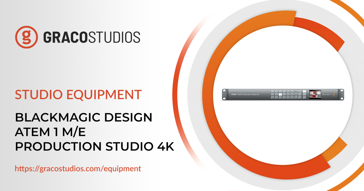 Blackmagic Design ATEM 1 ME Production Studio 4K - Graco Studios