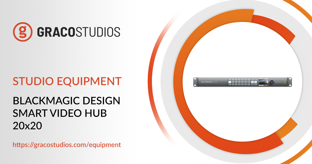Blackmagic Design Smart Videohub 20x20 | Graco Studios