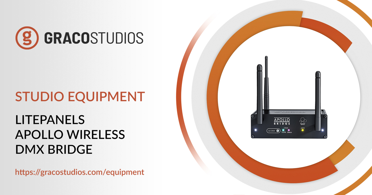 Litepanels Apollo Wireless DMX Bridge | Graco Studios